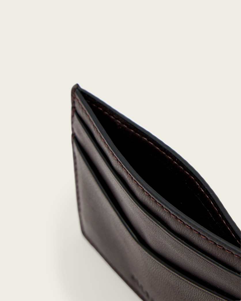 Delph Leather Cardholder Bitter Brown | ALLSAINTS